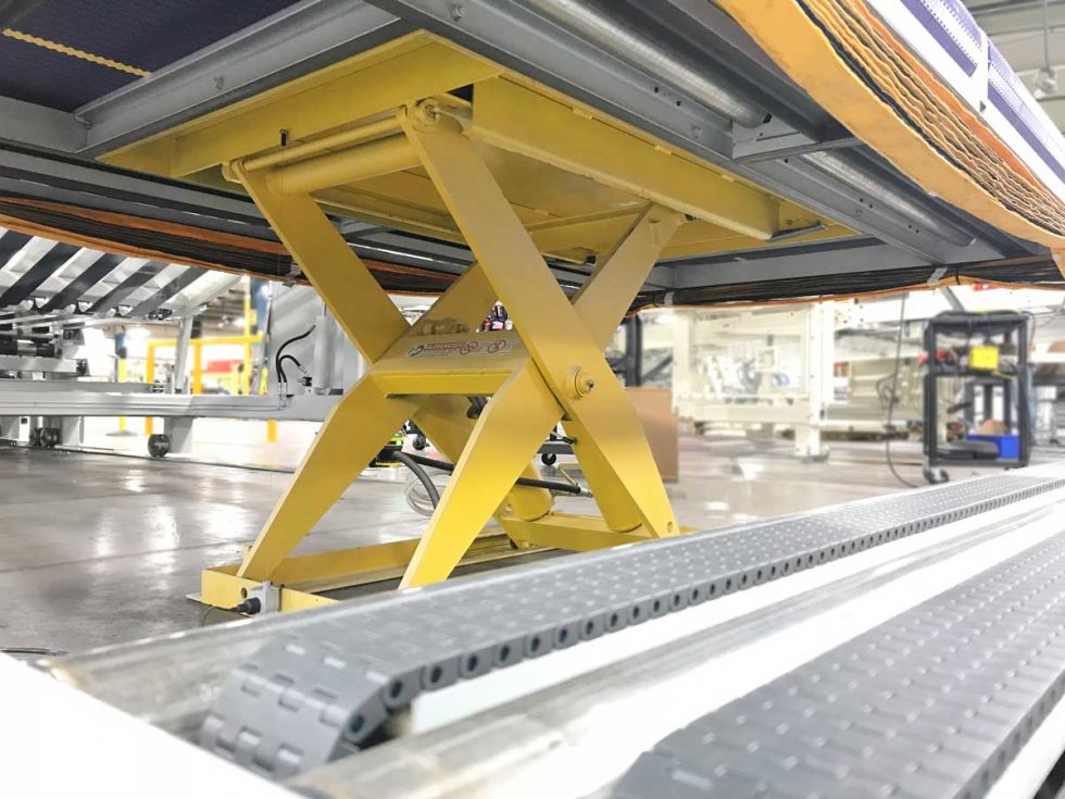 X12™ Pitless Lift Conveyor - AG Stacker Inc. Corrugated Stacking Machinery